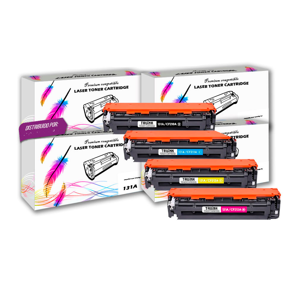 Kit de toner HP Compatible 131A CYMK M251, M276n Con CHIP – Green Data