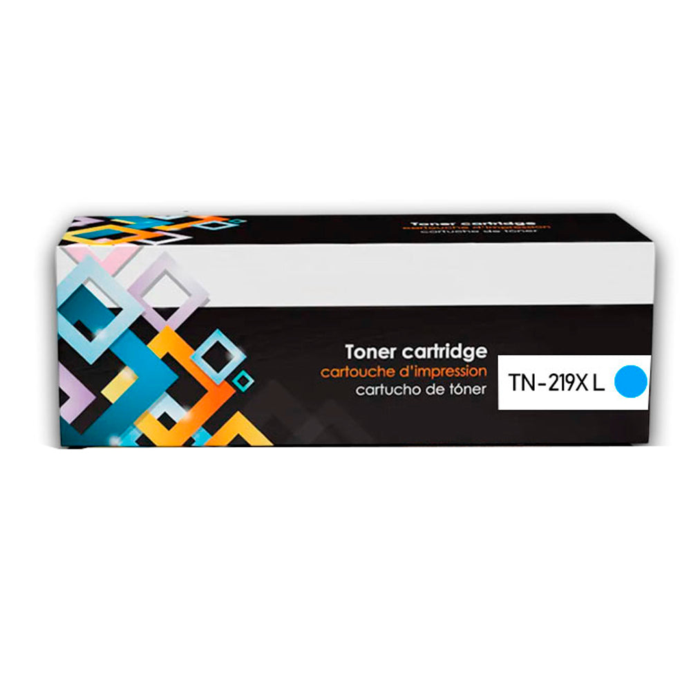 Toner Compatible TN-219XLC Cyan DCP-L3560CDW MFC-L3760CDW 2300 Pag ...